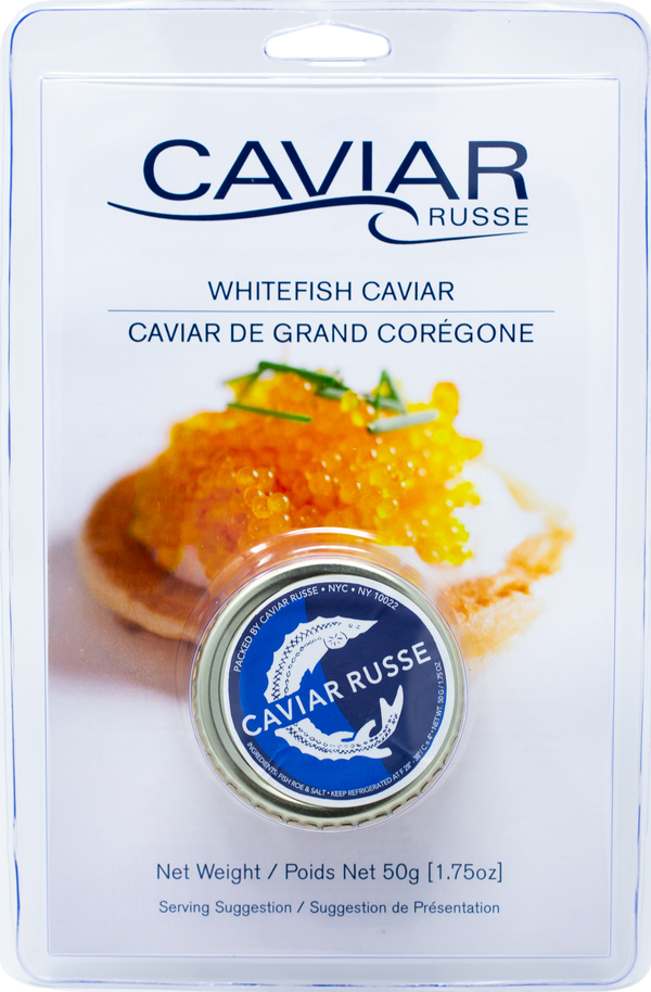 CAVIAR GOLDEN WHITEFISH 50g JAR FRESH CAVIAR RUSSE - Seafood Online Canada